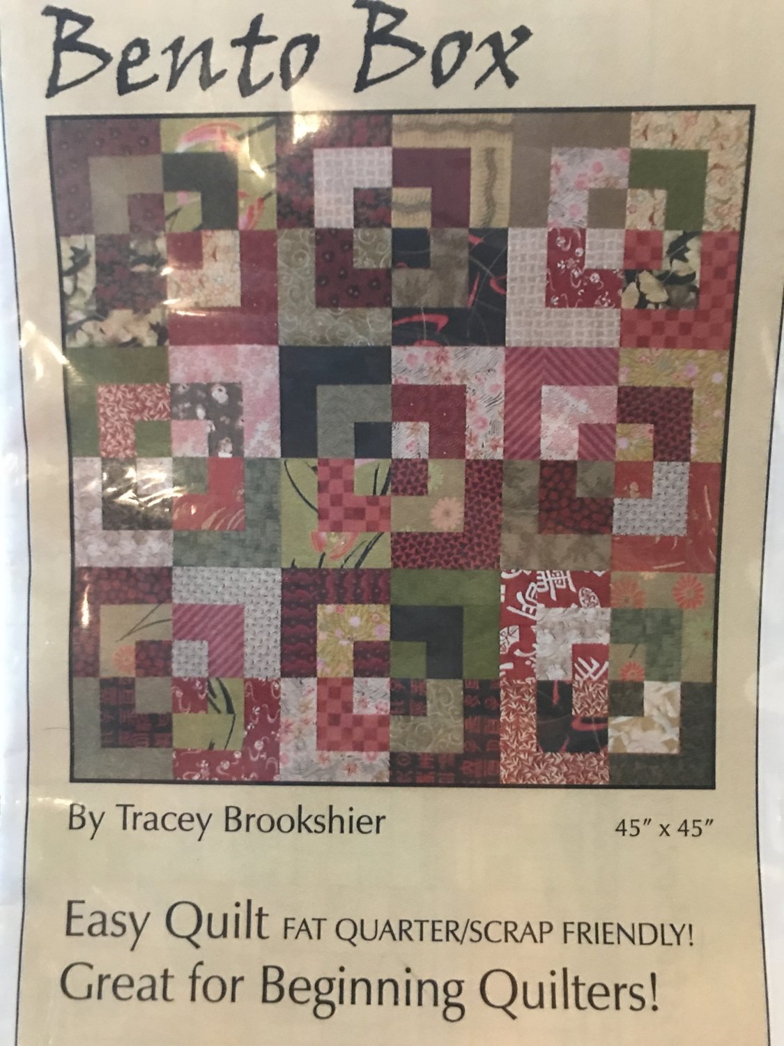 Bento Box Easy Quilt Pattern 07707 Designed by Tracey Brookshier Bed ...