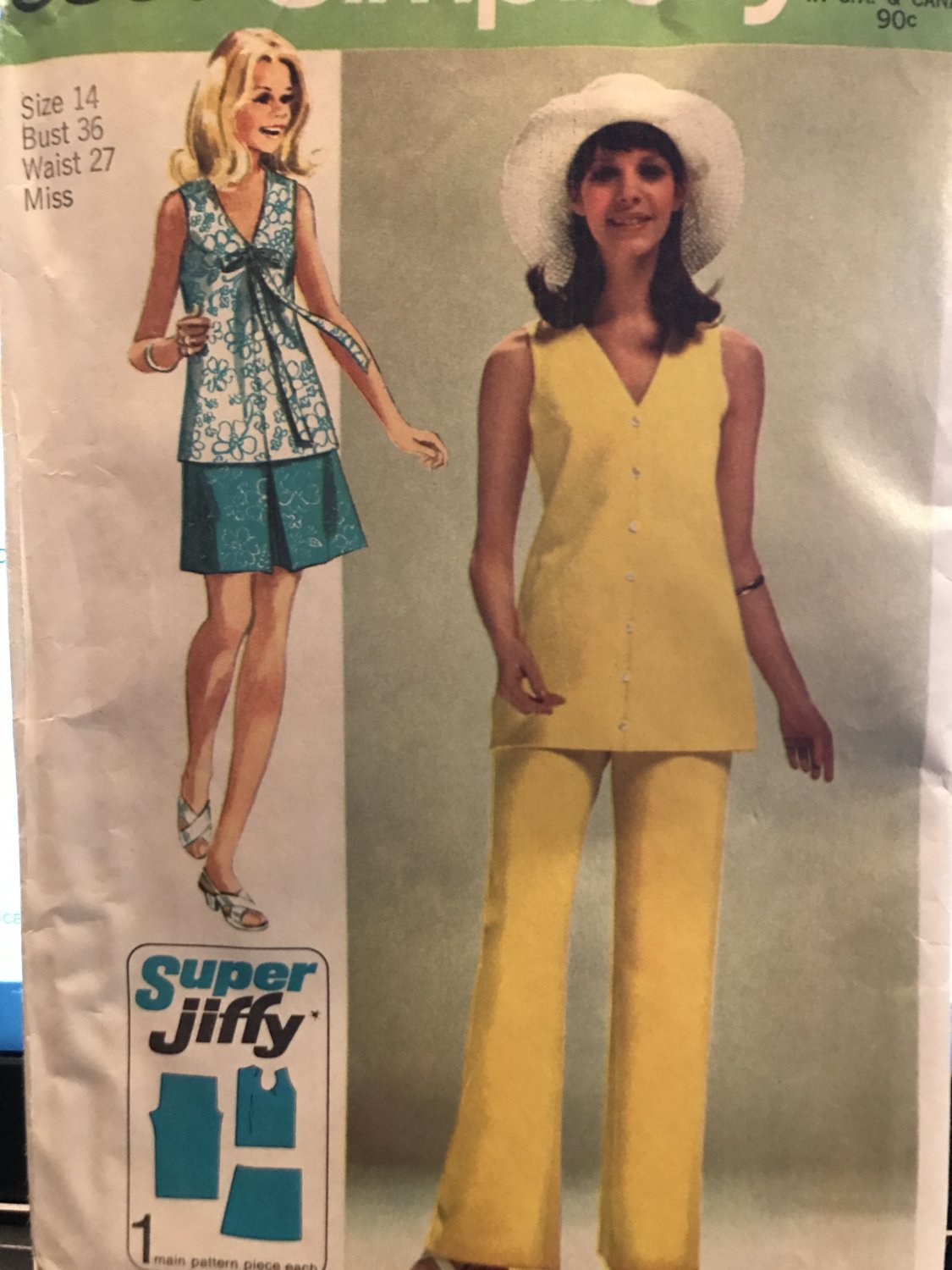 Simplicity 8830 Simple-To-Sew Misses' Super-Jiffy Mini-Skirt ...