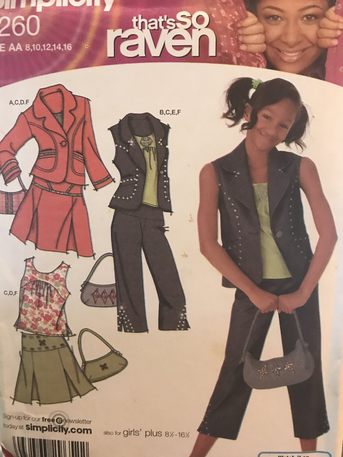 Simplicity 4260 That's so Raven Wardrobe sewing pattern size 8 - 16