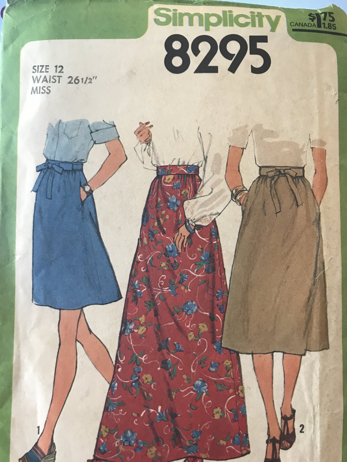 Simplicity 8295 Misses' Skirt in Three Lengths inc. Maxi length sewing ...