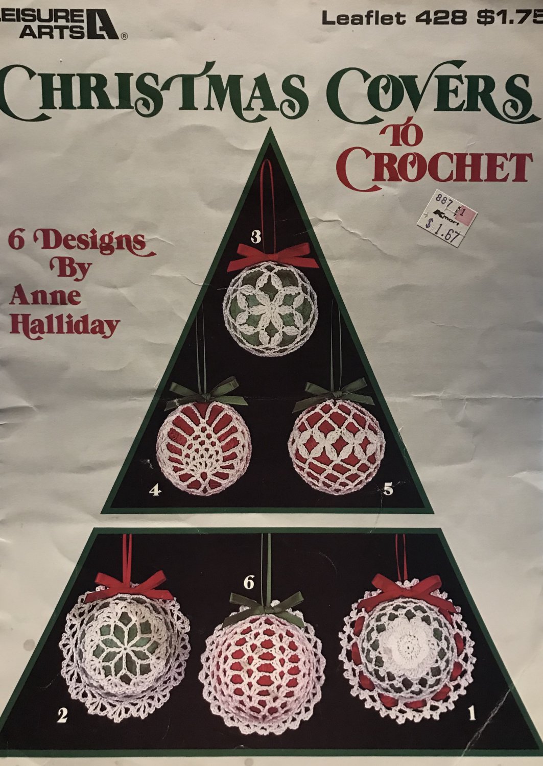 Christmas Ornaments thread crochet pattern Leisure Arts 428 Christmas ...