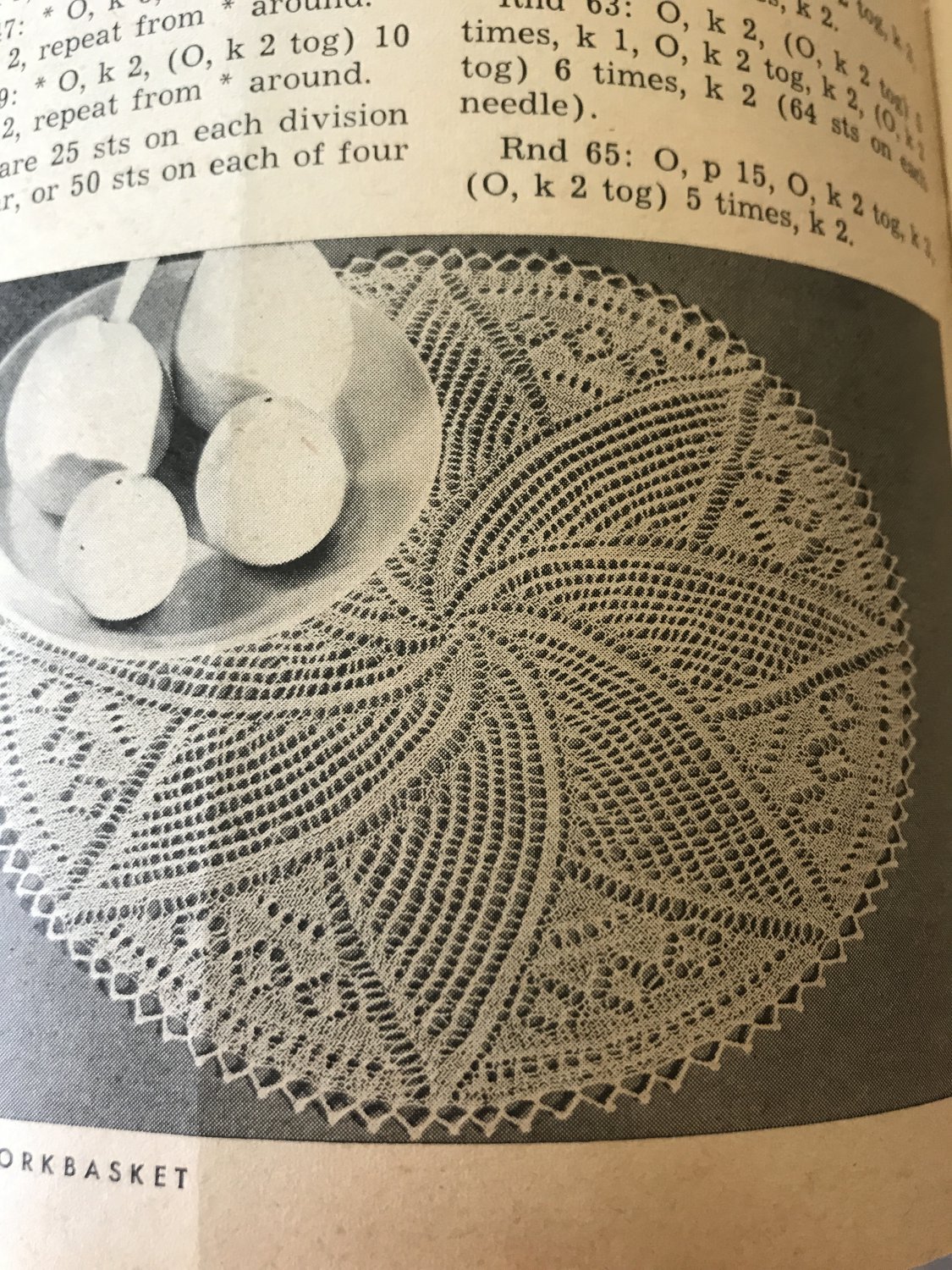 Workbasket Magazine December 1963 Vintage Patterns Doilies Poinsettia ...