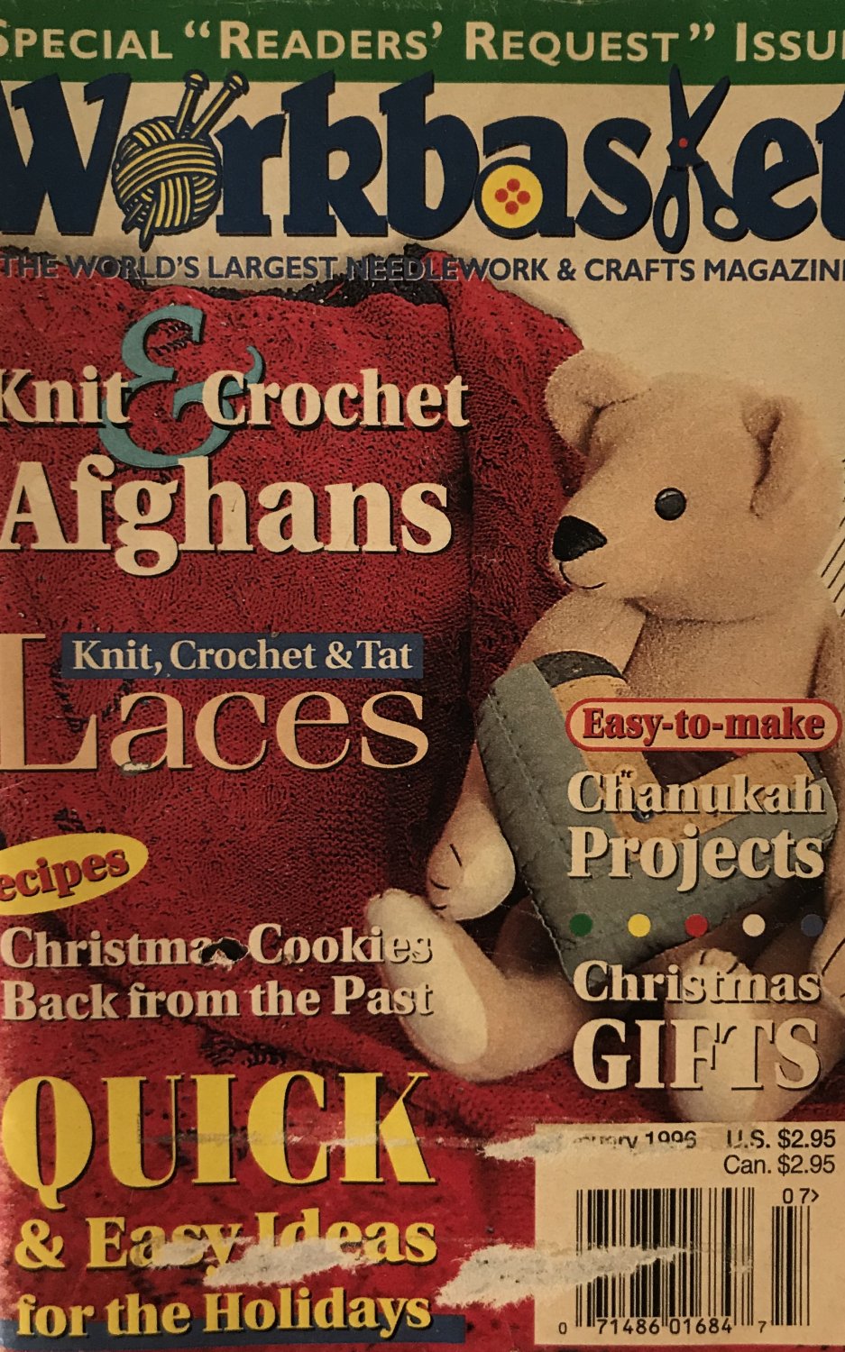 Workbasket Magazine December January 1996 Vintage Patterns Chanukah ...