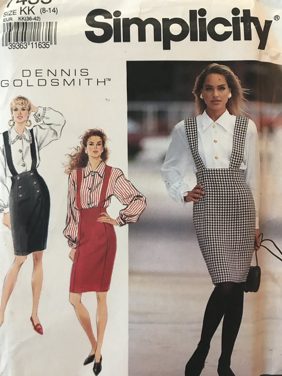 Simplicity 7435 Misses' Suspender Skirt and blouse Sewing Pattern Size ...