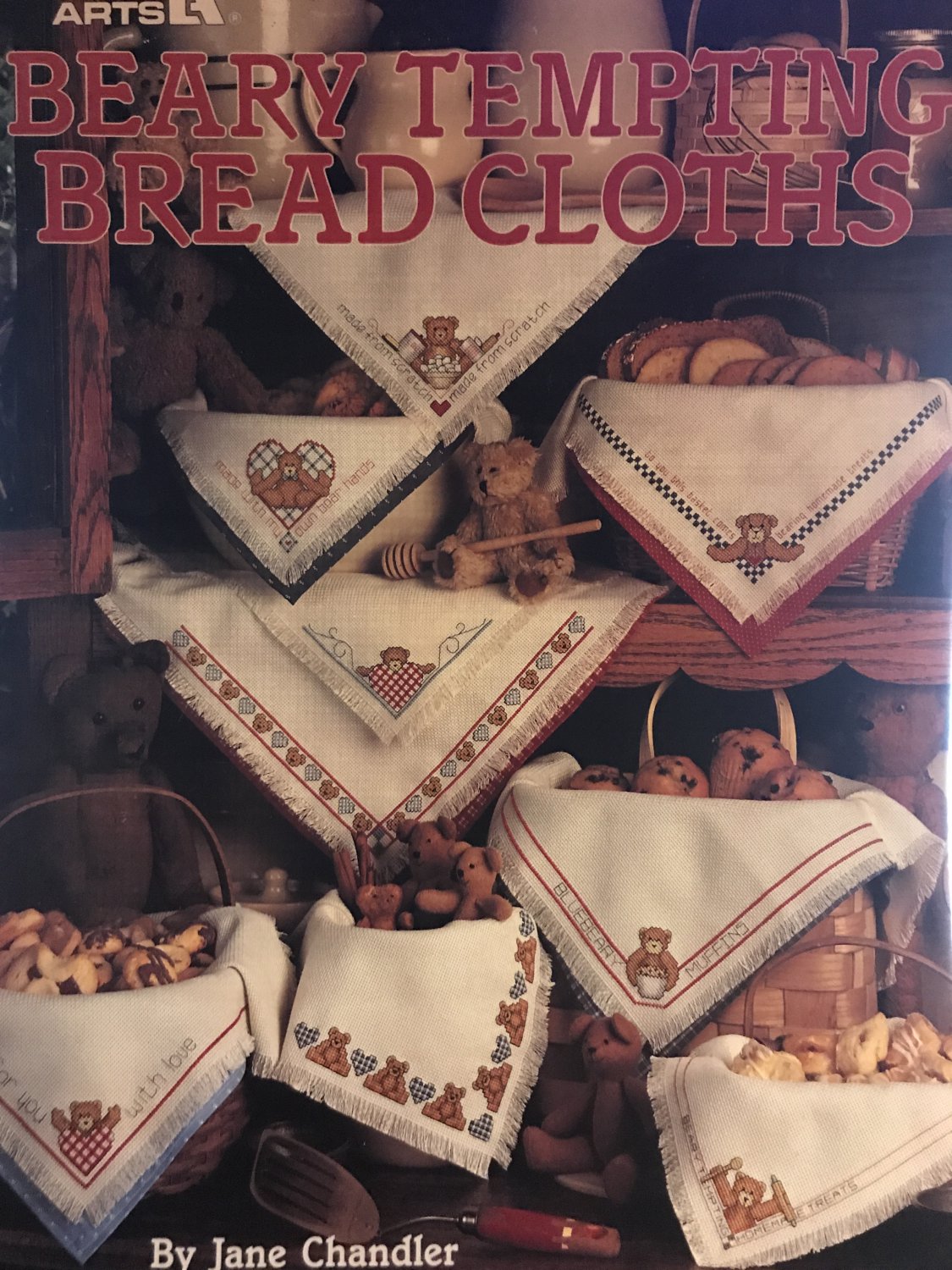 Leisure Arts 2455 Beary Tempting Bread Cloths Cross Stitch Pattern by ...