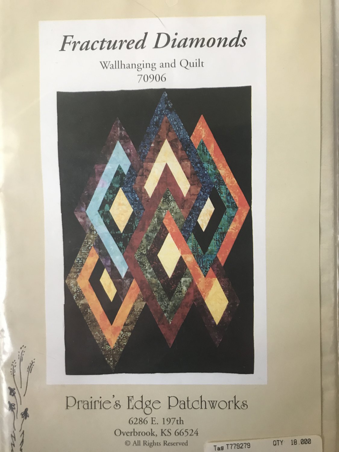 Fractured Diamonds Wallhanging and Quilt 70906 Prairie's Edge ...