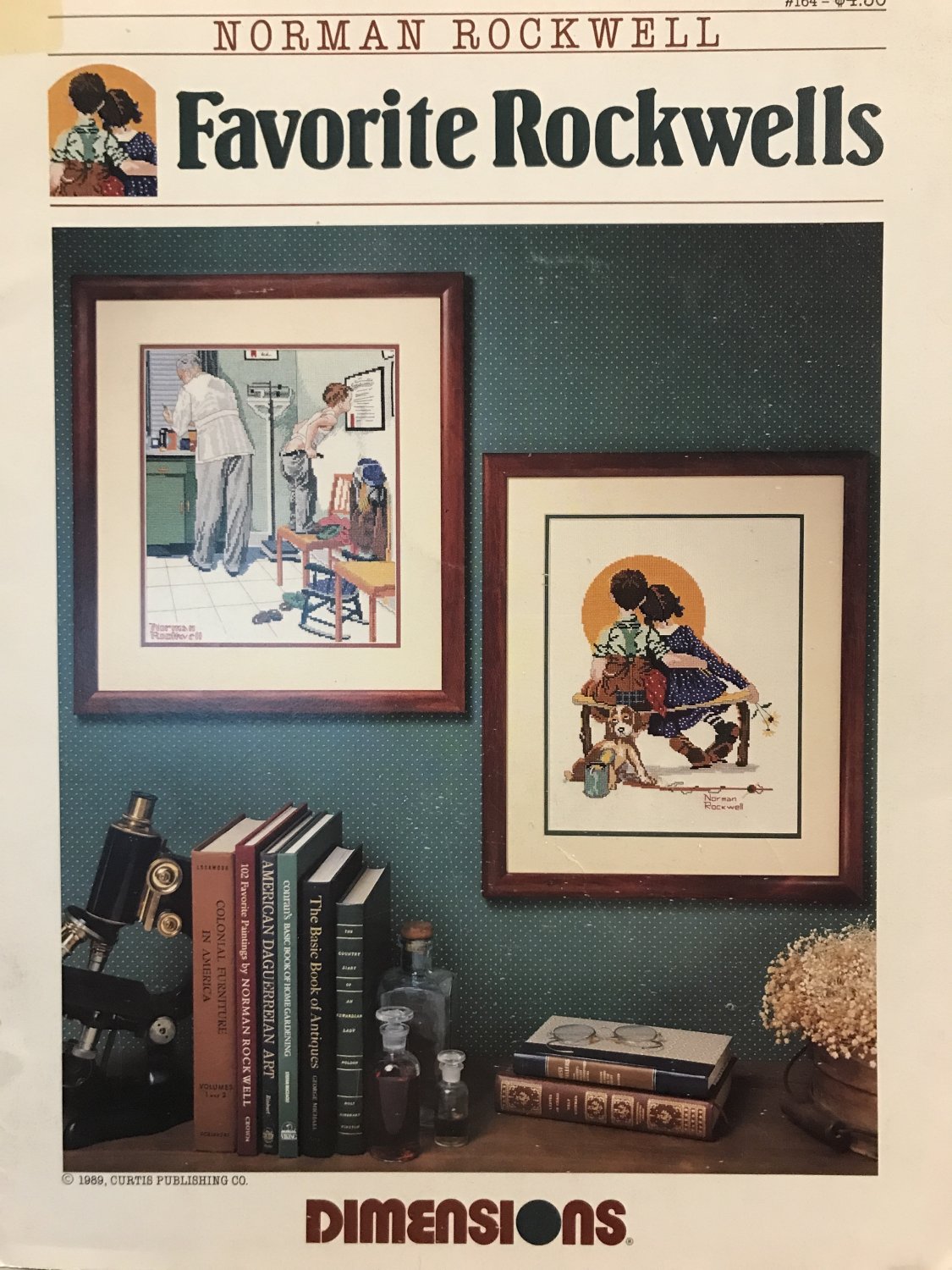 Norman Rockwell Favorite Rockwells Cross stitch Pattern book 164 Dimensions