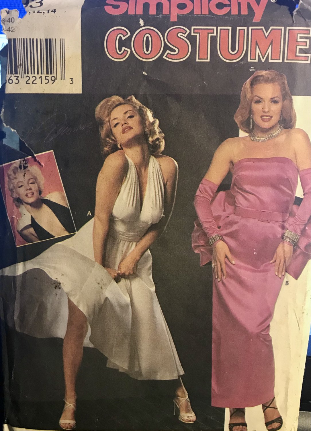 Simplicity 8393 MARILYN MONROE Sewing Pattern 7 Year Itch Dress ...