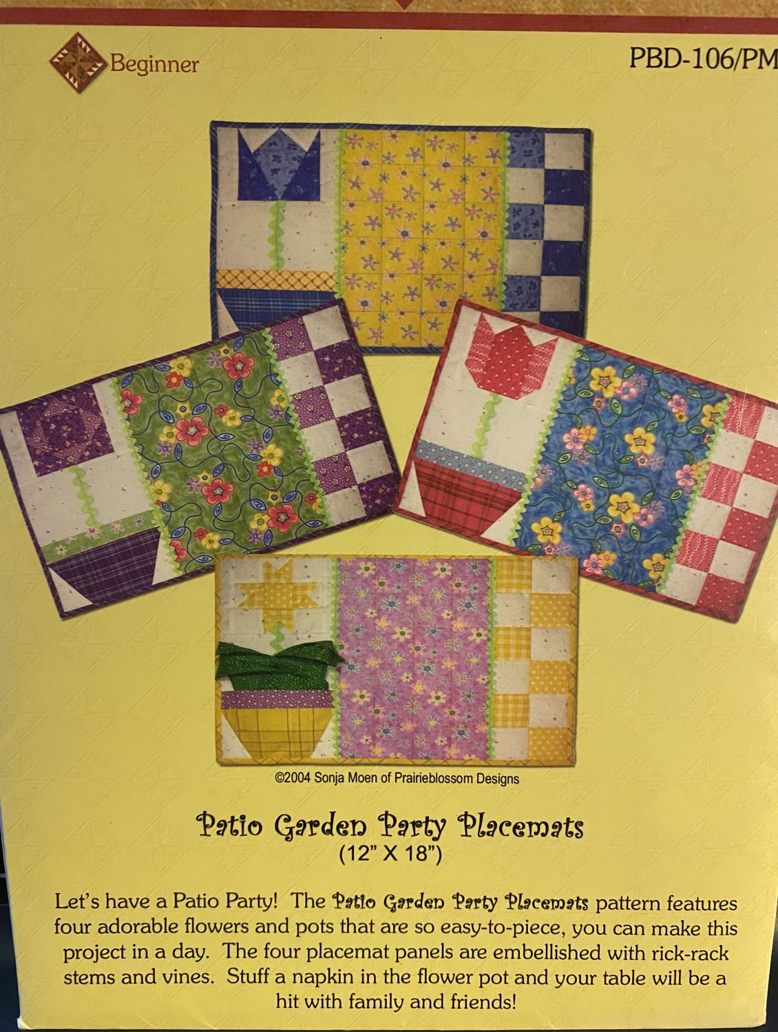Patio Garden Party Placemats Willow Berry Lane Pattern