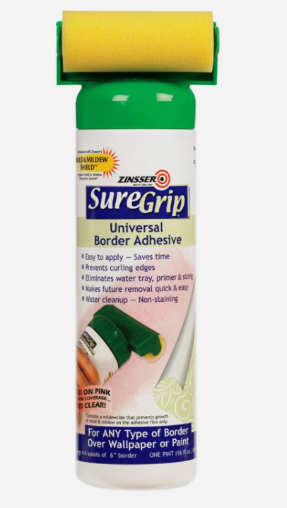 Zinsser SureGrip Universal Wall Border Adhesive ROLLER High Strength ...