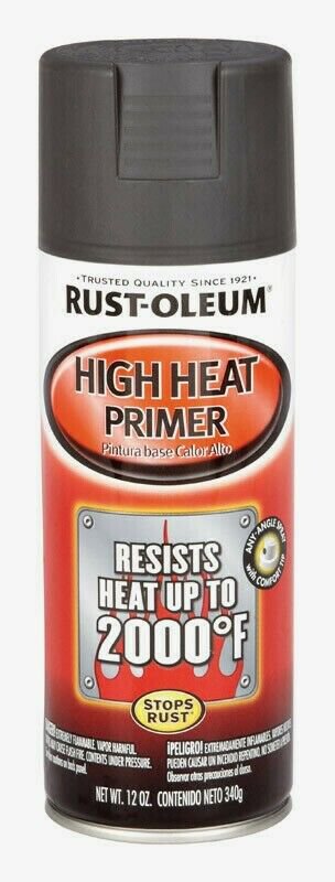 Rust-Oleum HIGH HEAT PRIMER 12oz 2000°F Automotive Smooth Finish Top ...
