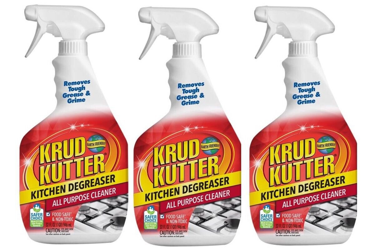 3 ~Krud Kutter Kitchen Degreaser All Purpose Cleaner Food Safe & Non-Toxic 32 oz