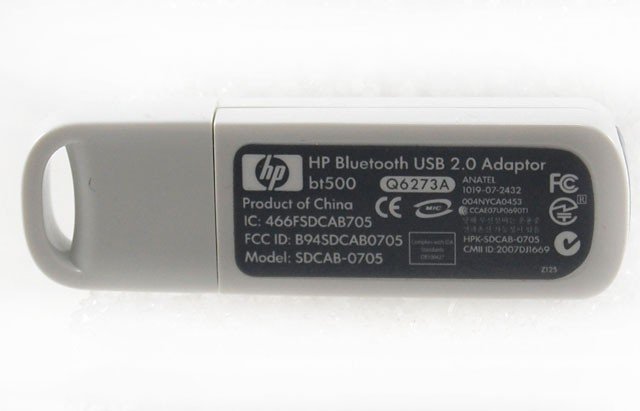 Genuine HP BT500 BT-500 Bluetooth USB 2.0 Wireless Adapter SDCAB-0705 ...