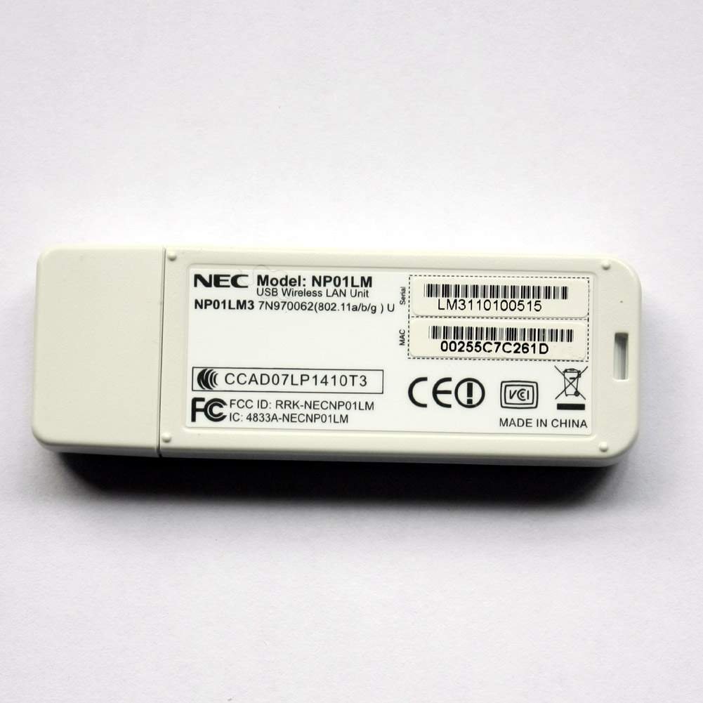 NEC NP01LM USB Wireless LAN Adapter Wi-Fi Module for NP905 NP1250 ...