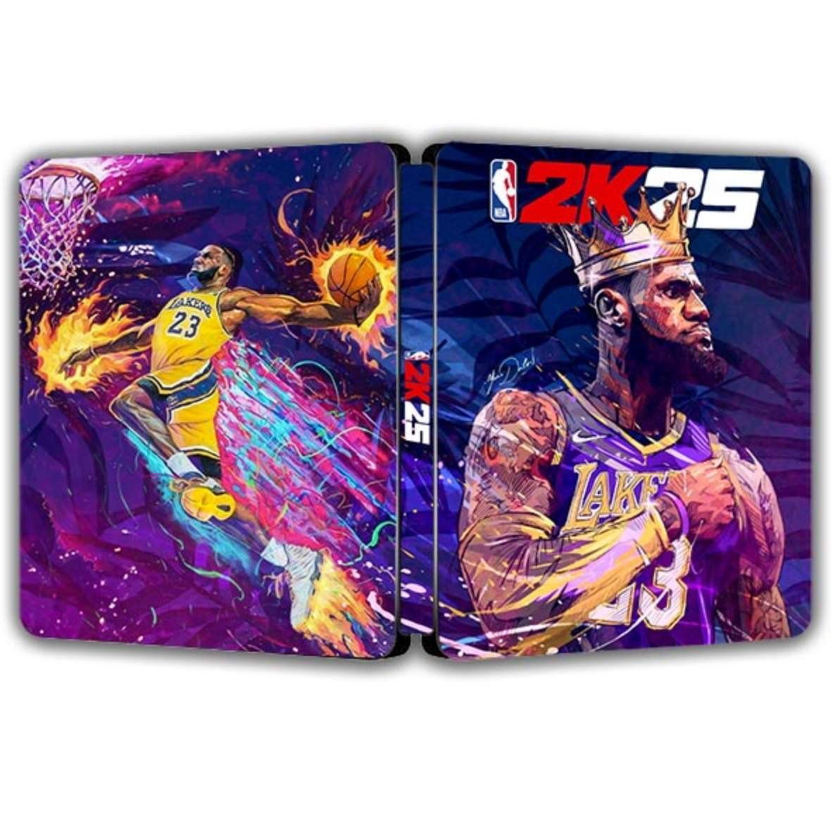 New Rare Limited NBA 2k25 KingJames Edition G2 Steelbook Case Custom Made