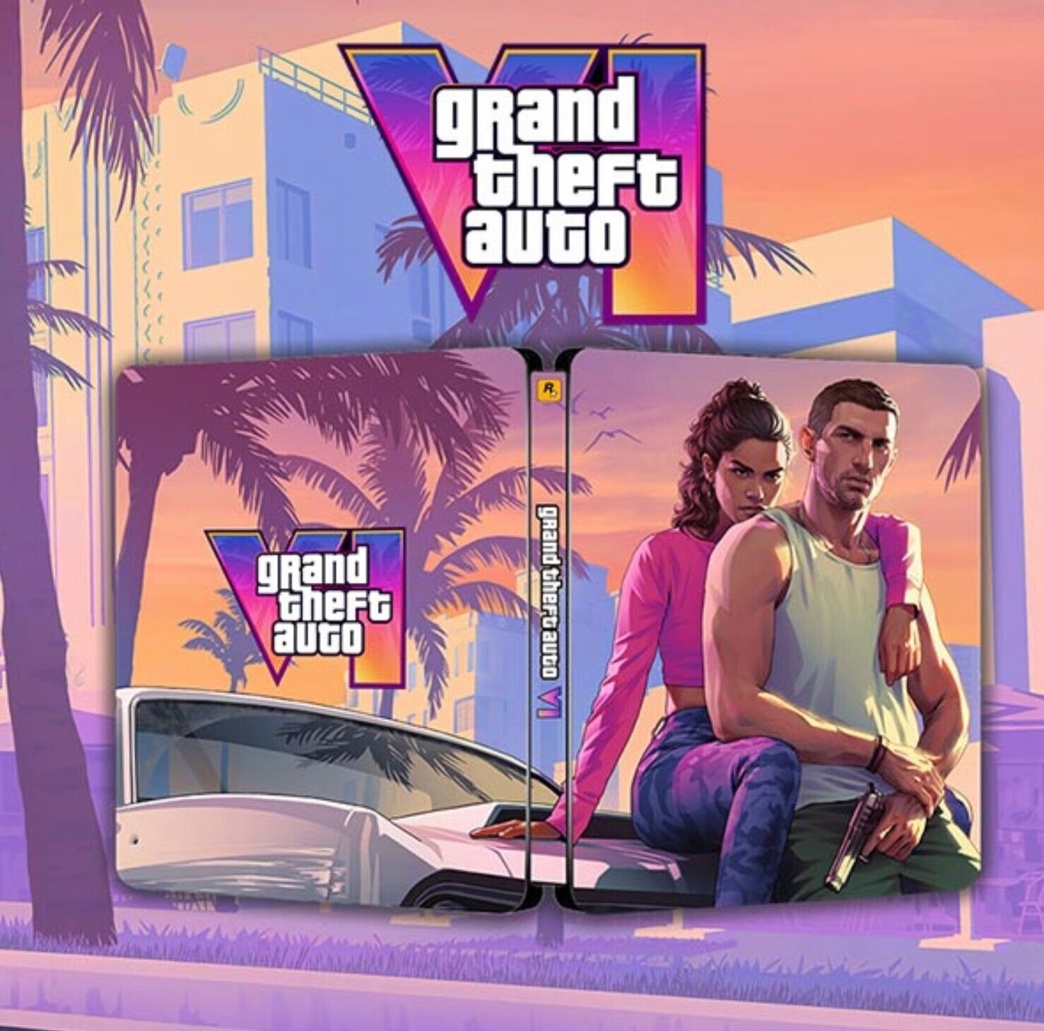 New Rare Limited Edition Grand Theft Auto VI GTA6 Steelbook Case Custom ...