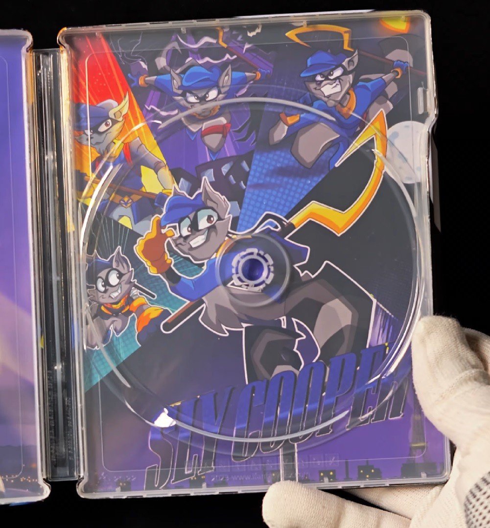 Custom Made Limited Edition Sly Cooper Collection Retro Steelbook Case New