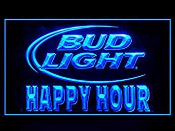 Bud Light Happy Hour Neon Sign (Beer, Drink, LED, Light)