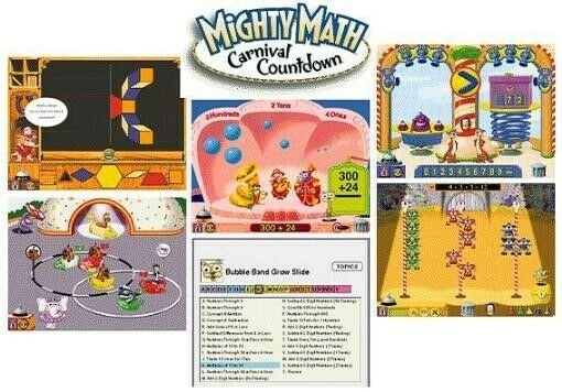 Mighty Math: Carnival Countdown (Ages 5-8) (CD, 1997) Win/Mac - NEW CD ...