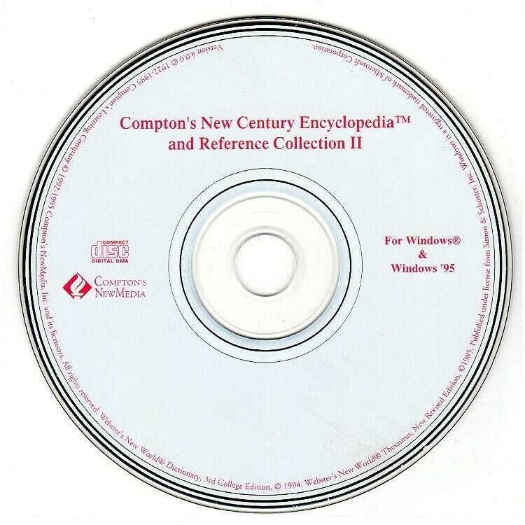 Compton's New Century Encyclopedia & Reference Coll. II PC-CD - NEW in ...