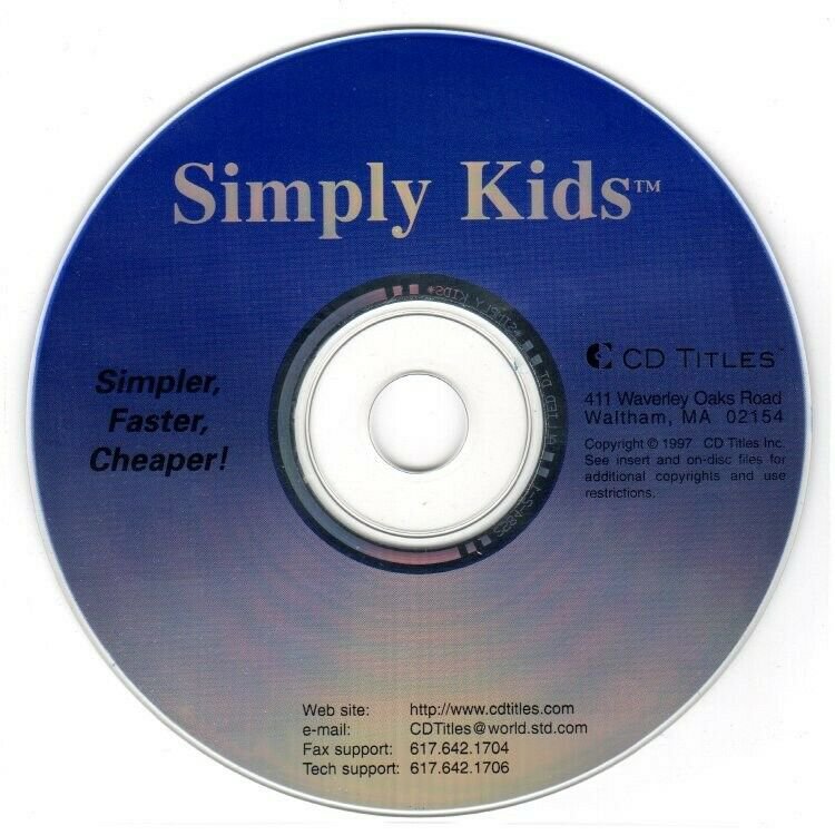 Simply Kids (PC-CD-ROM, 1997) for Windows 3.1/95 - NEW CD in SLEEVE