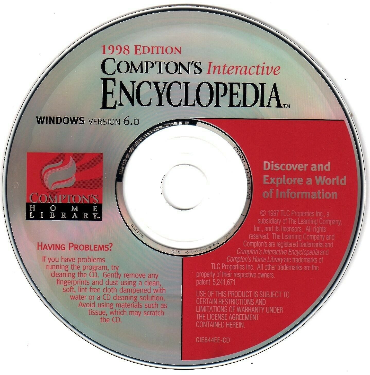 Compton's Interactive Encyclopedia 1998 PC-CD for Windows - NEW CD in ...
