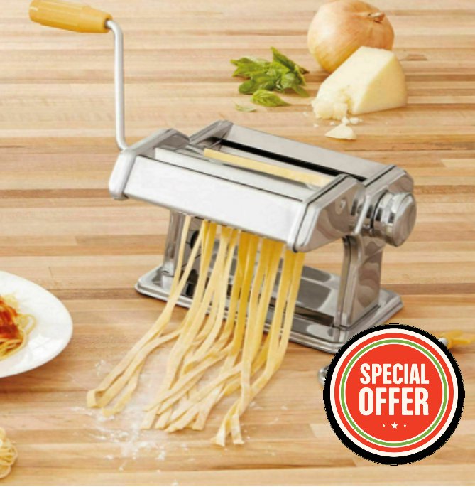 Home Stainless Steel Pasta, Tagliatelle & Spaghetti Cutter Machine