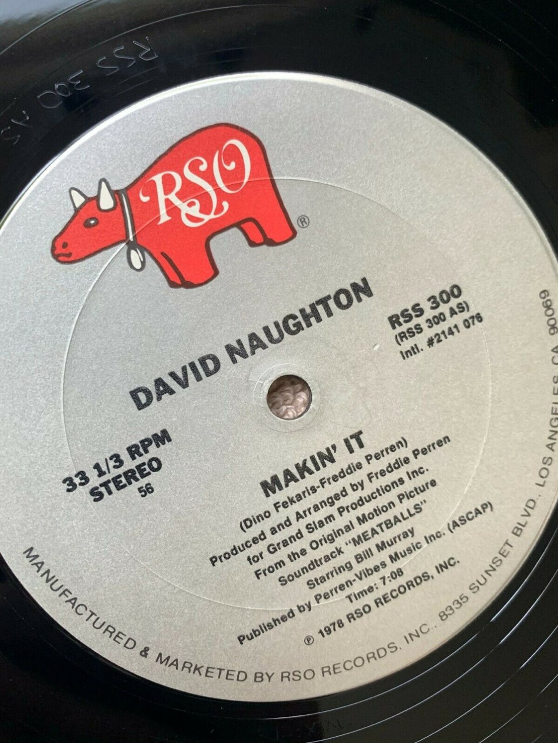 DAVID NAUGHTON MAKIN IT 12" Vinyl RECORD 1978 Single RSS 300 NM