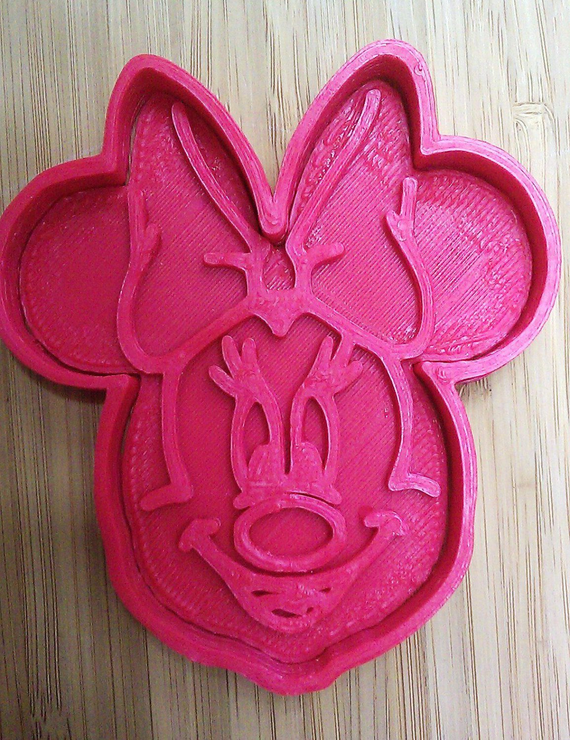 Minnie Mouse Cookie Cutter (2 piece) - Choice of Sizes - 3D Printed Plastic