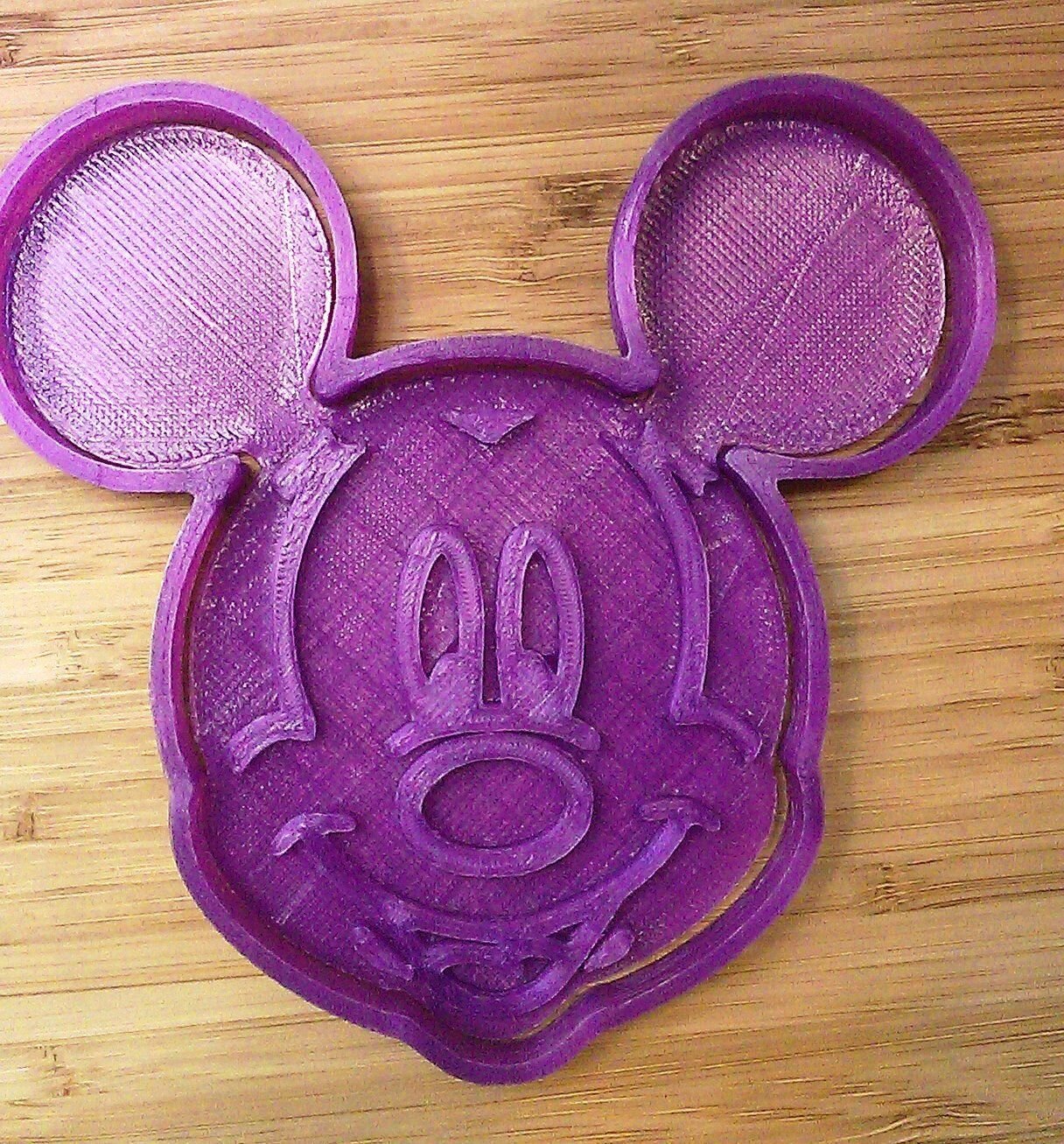Mickey Mouse Cookie Cutter (2 piece) - Choice of Sizes - 3D Printed Plastic