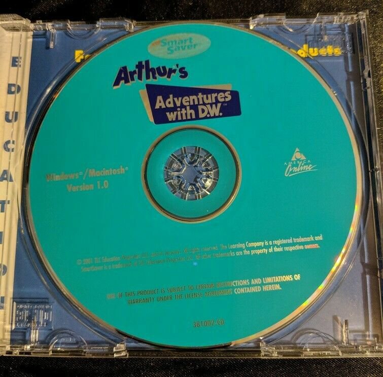Arthur's Adventures with D.W. (PC) CD-Rom Preowned Ages 3-7