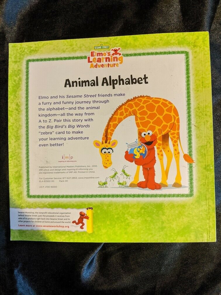 Elmo's Learning Adventure Animal Alphabet Paperback