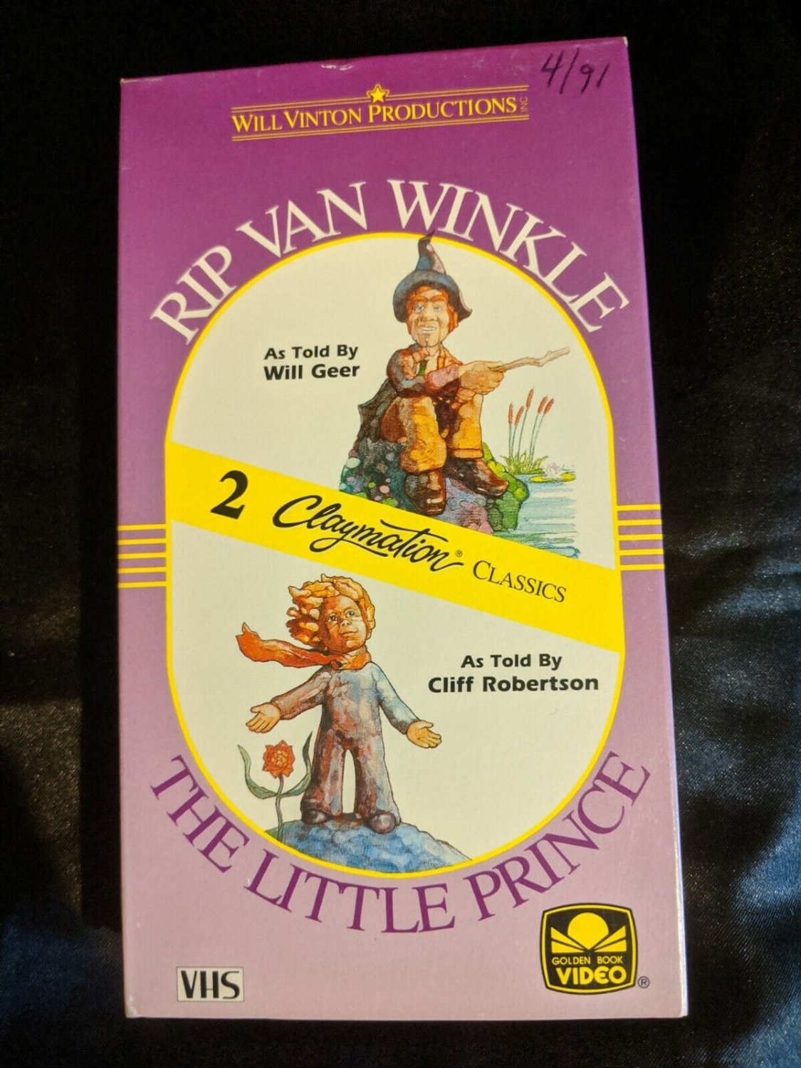 Rip Van Winkle / The Little Prince - 2 Claymation Classics (1978-79) VHS Golden