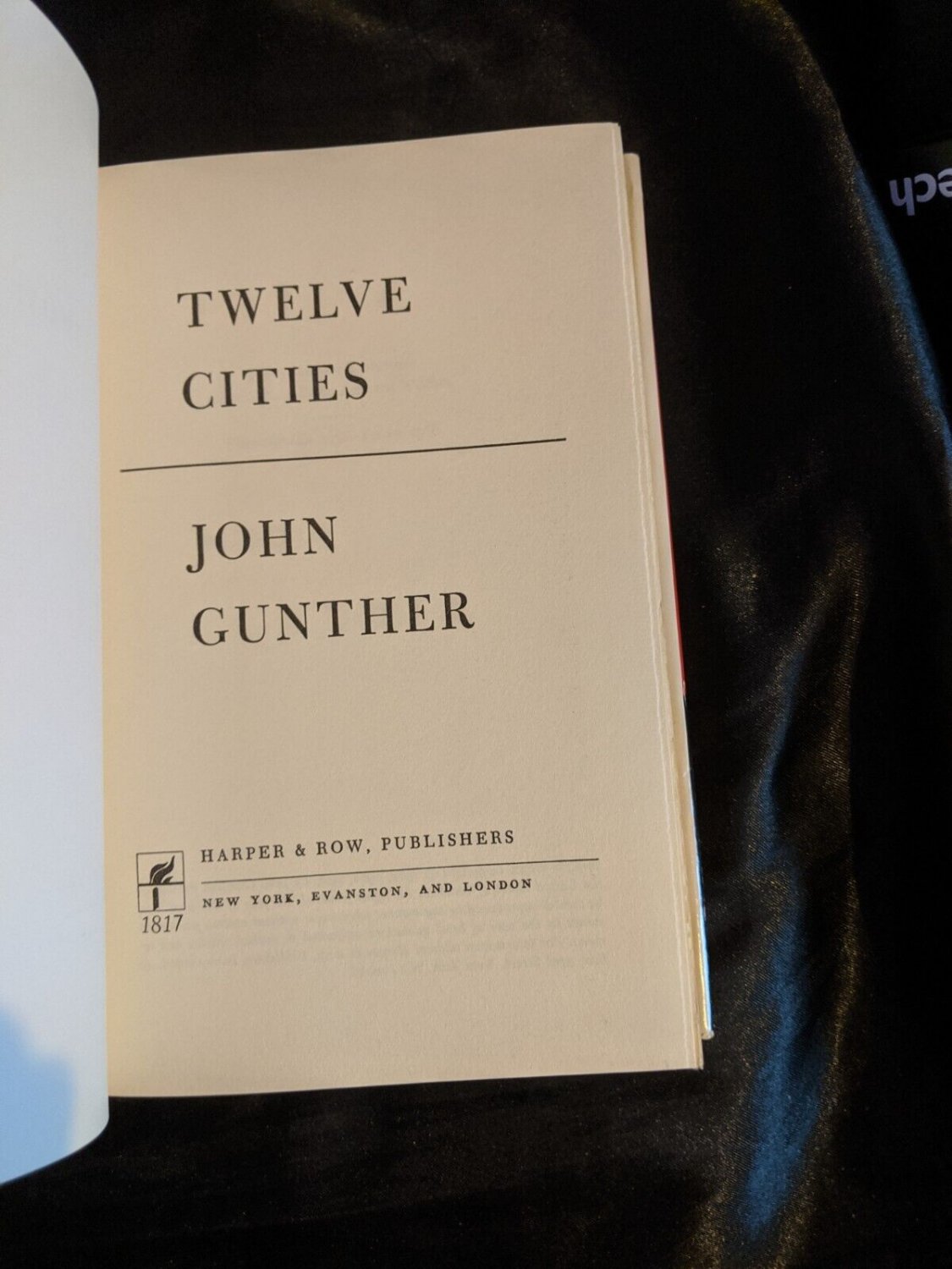 Twelve Cities By John Gunther 1969 By Garet Gunther Book Club Edition ...