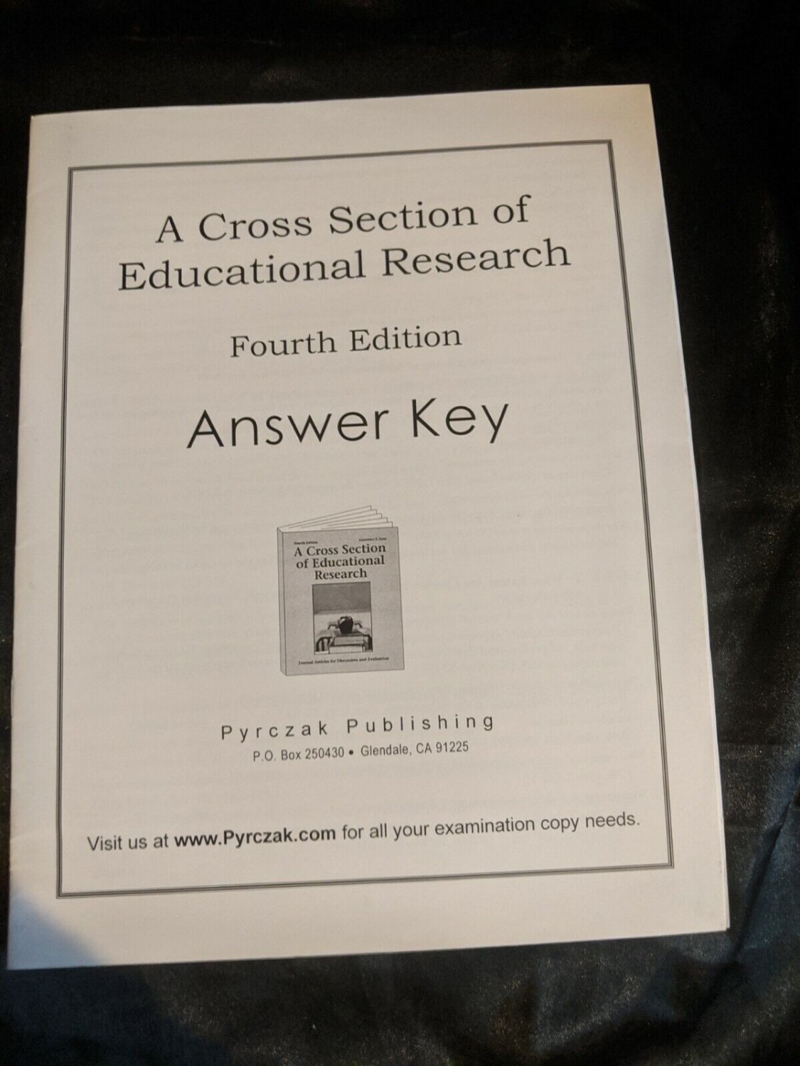 Cross Section of Educational Research-1st Ed : Journal Articles for...