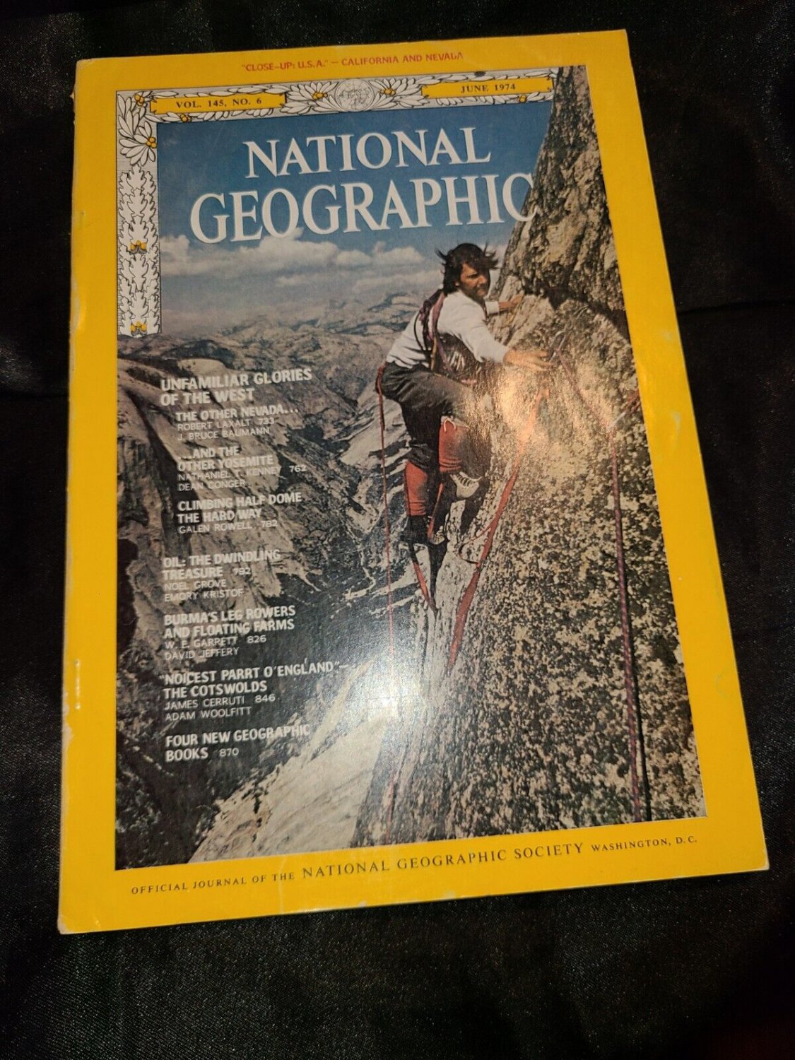 National Geographic June 1974 California Nevada Yosemite Oil Leg Rowers ...