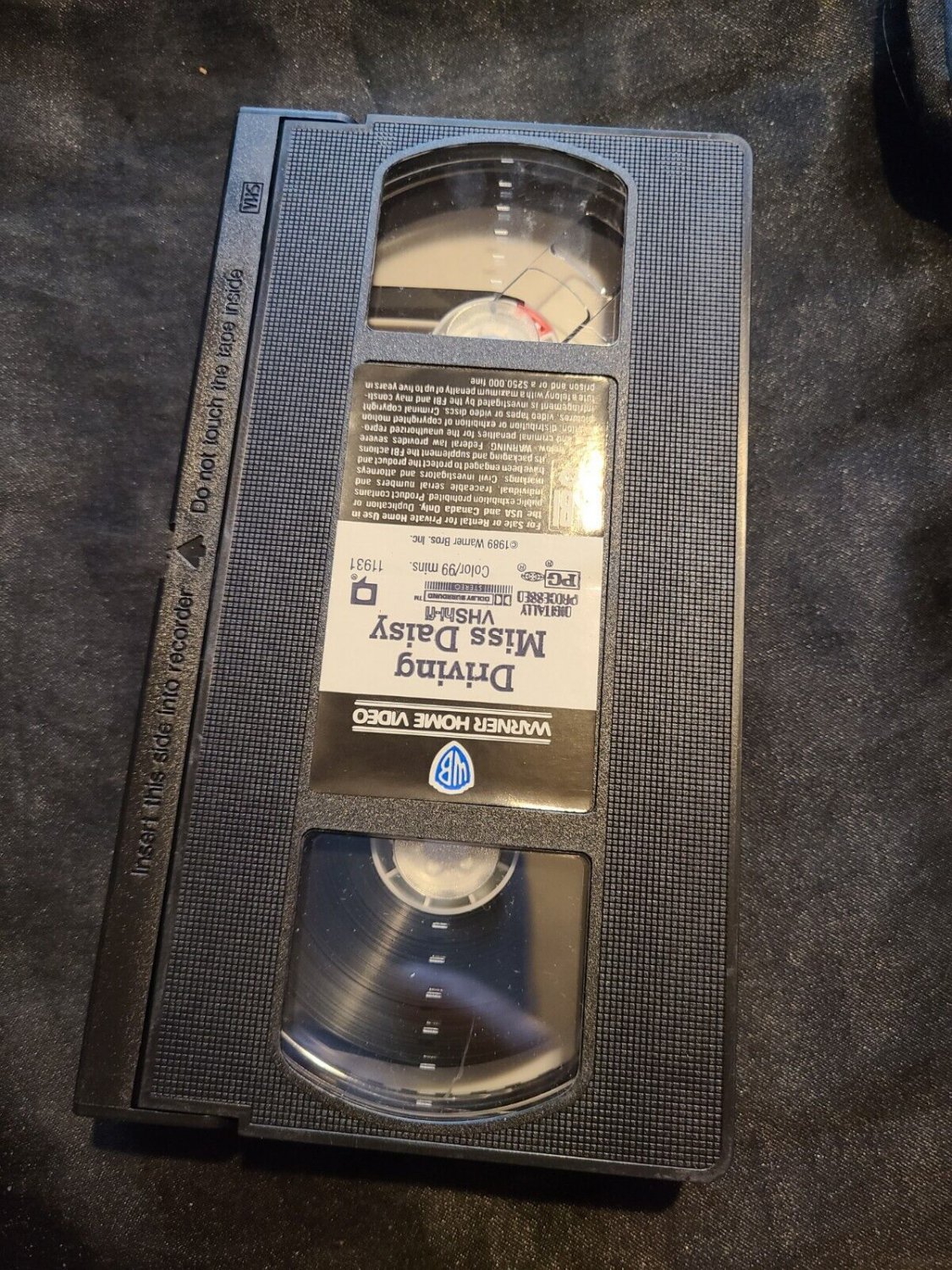 Driving Miss Daisy VHS VCR Video Tape Morgan Freeman Jessica Tandy