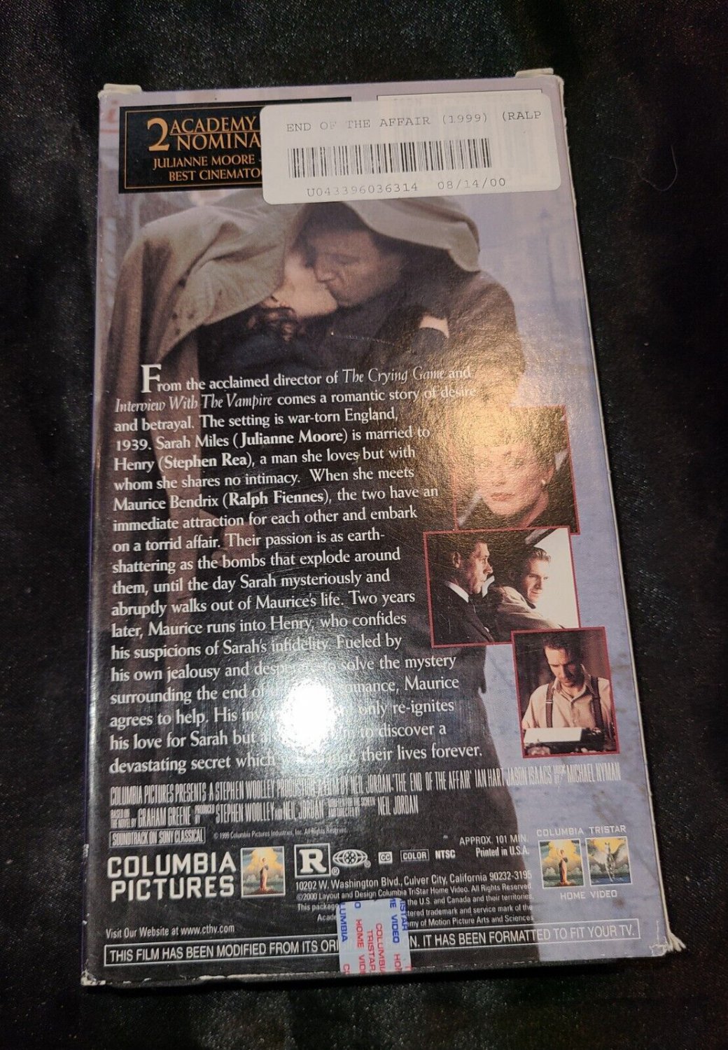 The End of the Affair VHS 2000 Ralph Fiennes