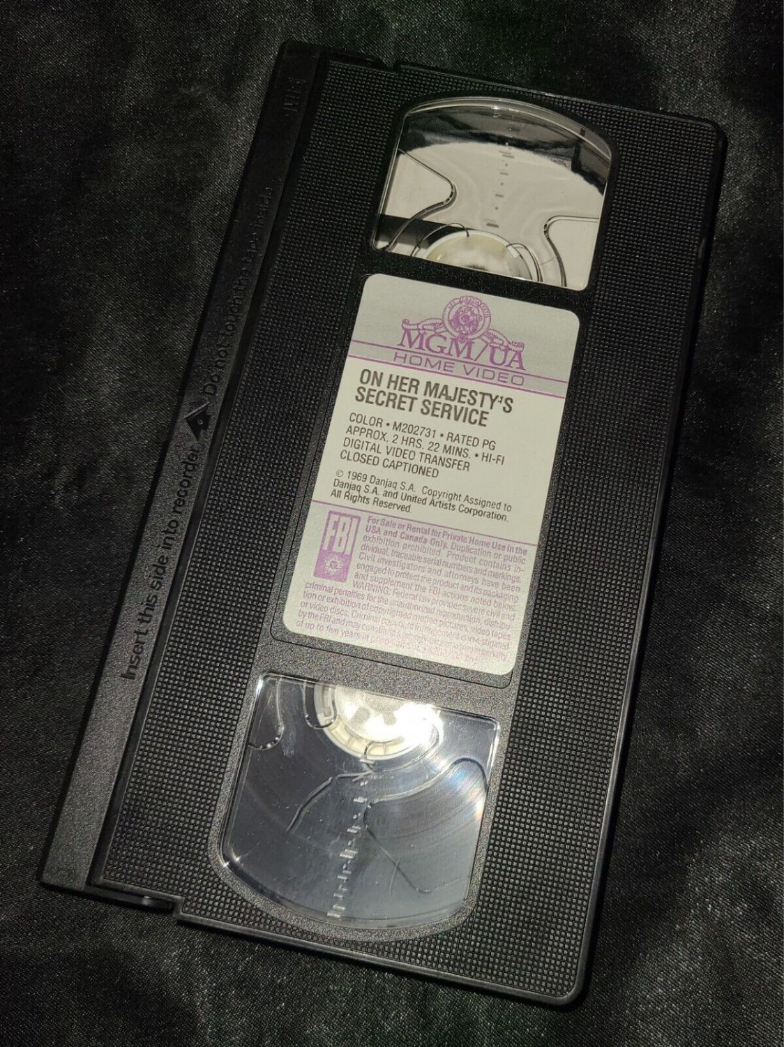 007 James Bond On Her Majestys Secret Service (VHS, 1995)