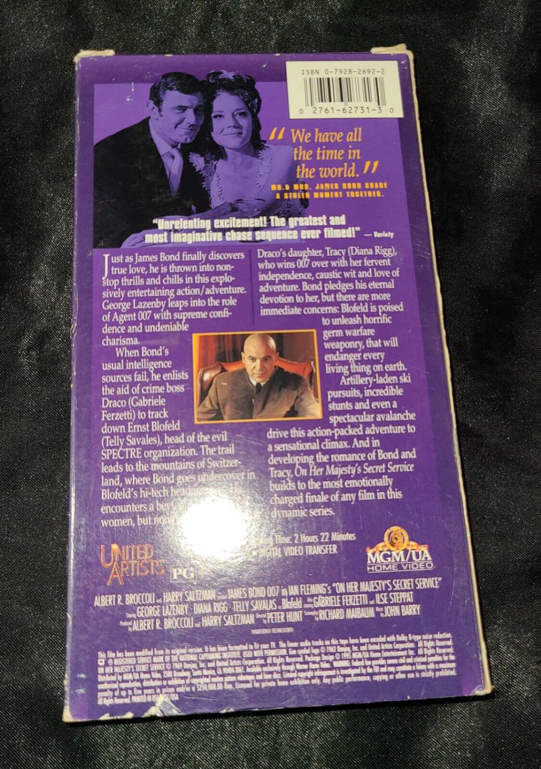 007 James Bond On Her Majestys Secret Service (VHS, 1995)