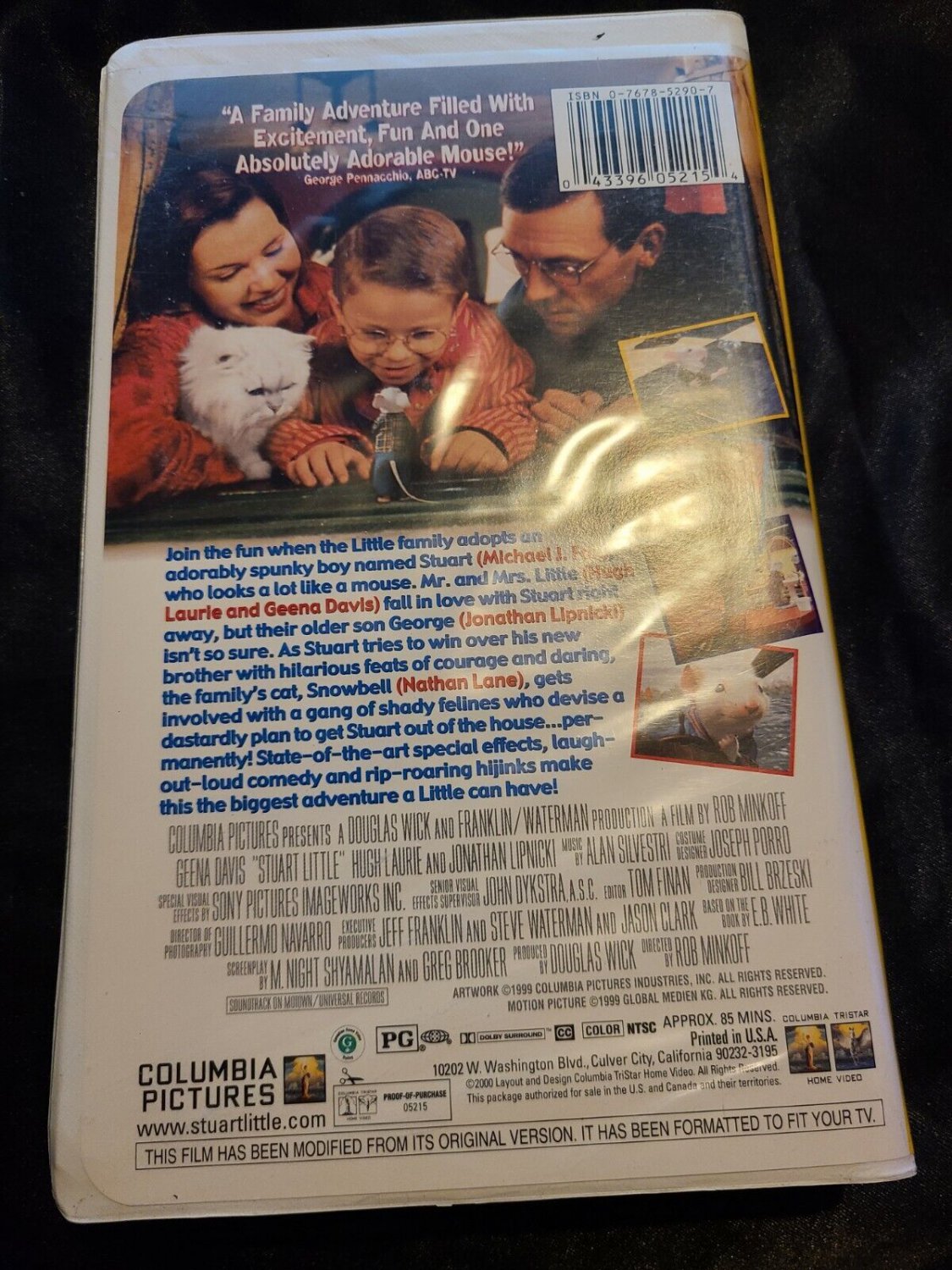 Stuart Little (VHS, 2000, Clamshell Case Closed Captioned) Js