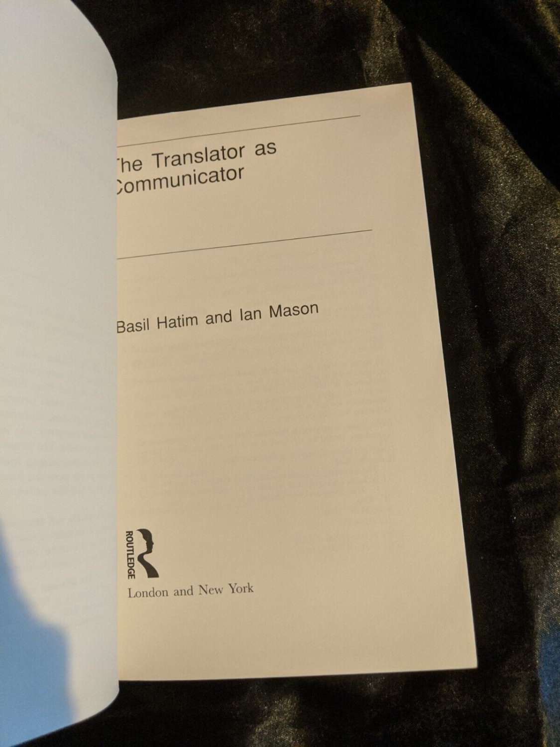 Translator As Communicator (Wiley Se... by Hatim, Basil Paperback ...