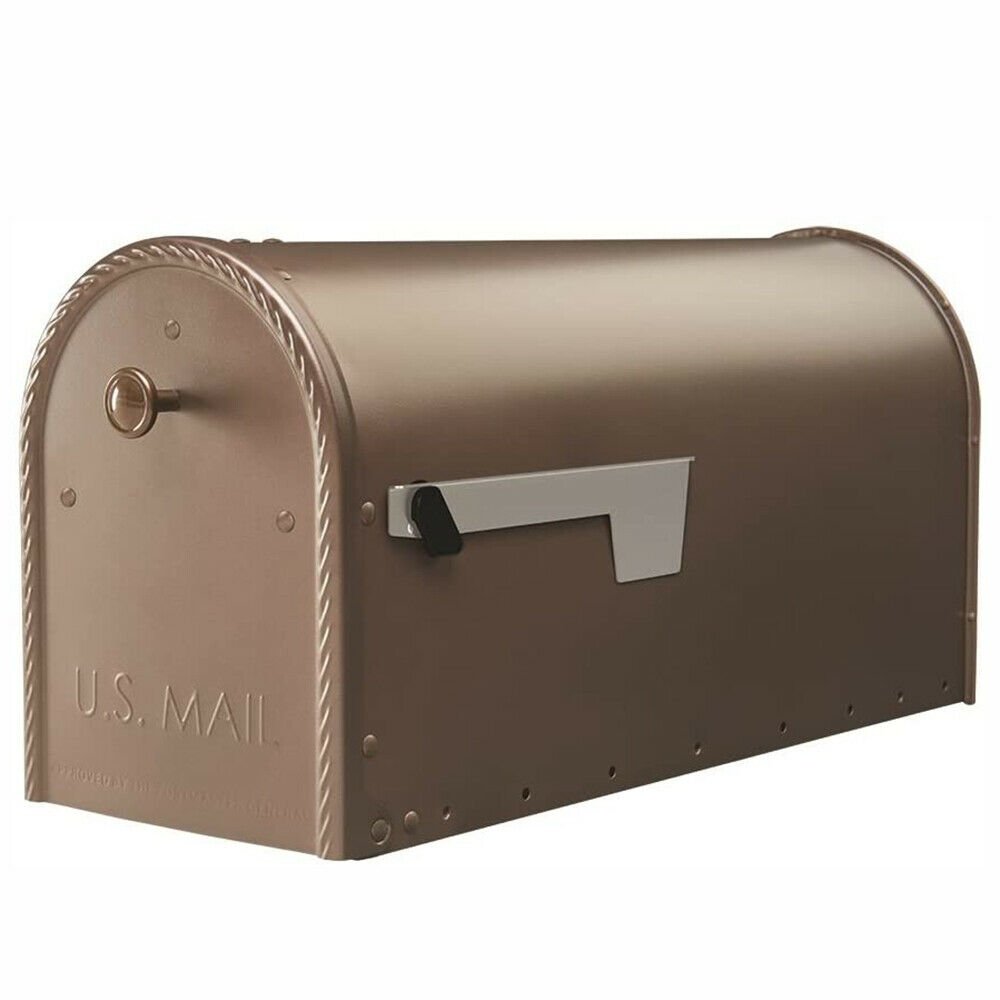Gibraltar Mailboxes Edwards Steel Large Residential Post Mount Mailbox ...
