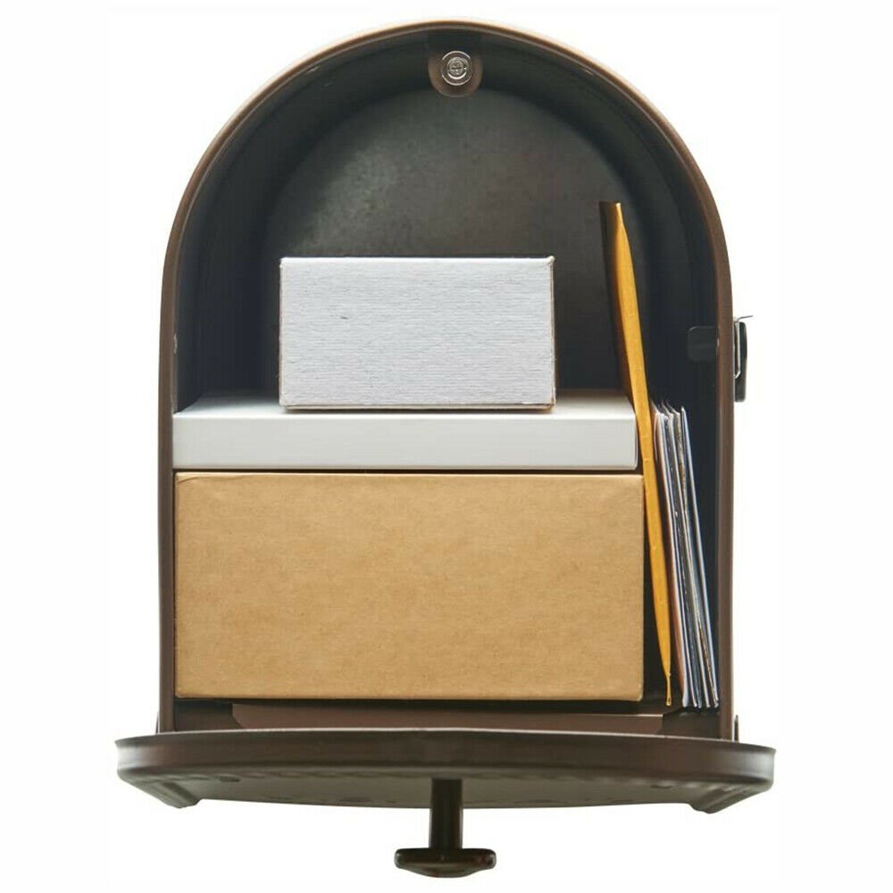 Gibraltar Mailboxes Edwards Steel Large Residential Post Mount Mailbox ...