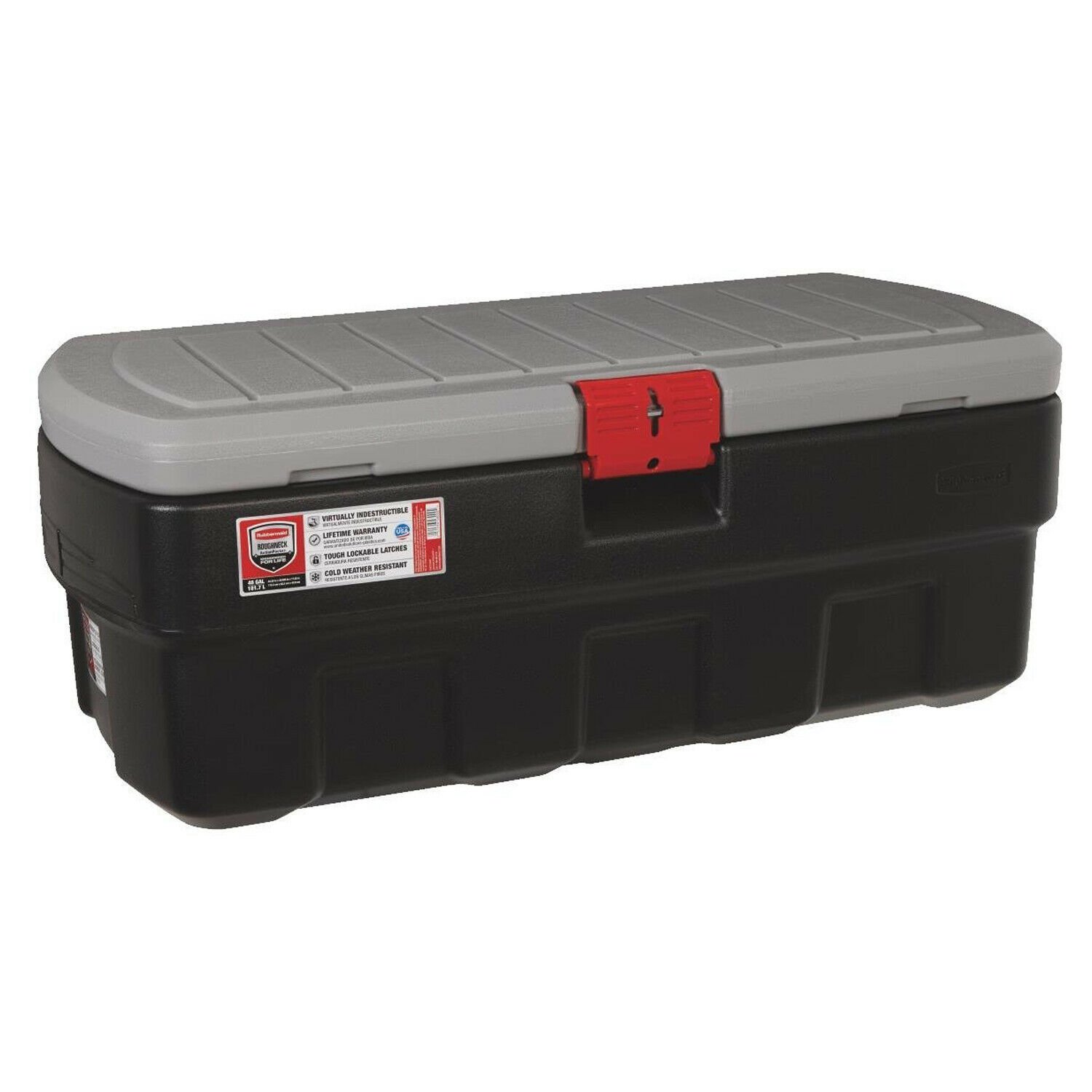 Rubbermaid 48 Gallon Action Packer Lockable Latch Storage Box Container ...
