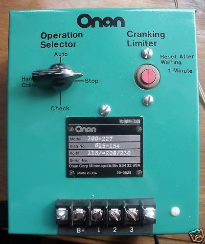 Onan Contorl 300-2315, 300-0277 2 Wire Start