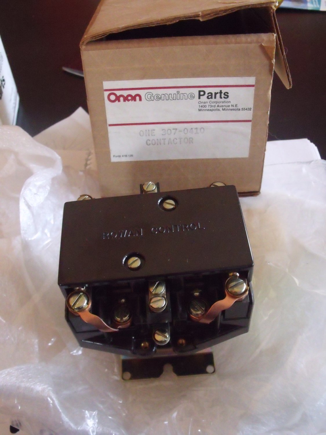 Onan Contactor 307-0410, NEW