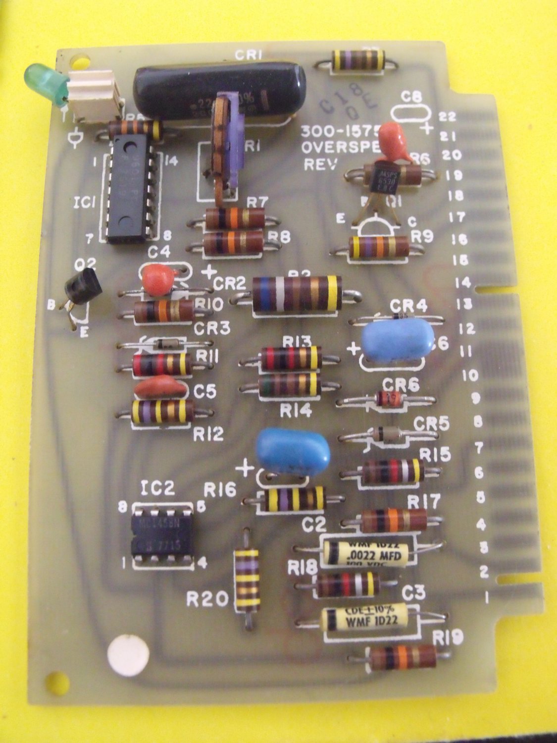 Onan 300-1575 PCB, Overspeed, Univ. 2 Wire