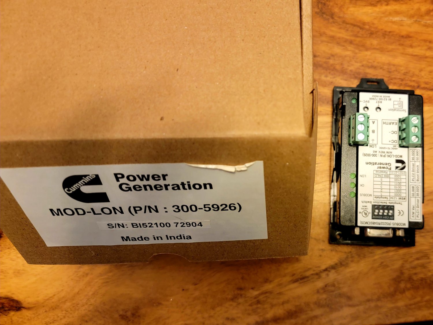 Onan Cummins 300-5926 / A054V134 PowerCommand ModLon II Gateway ModBus ...