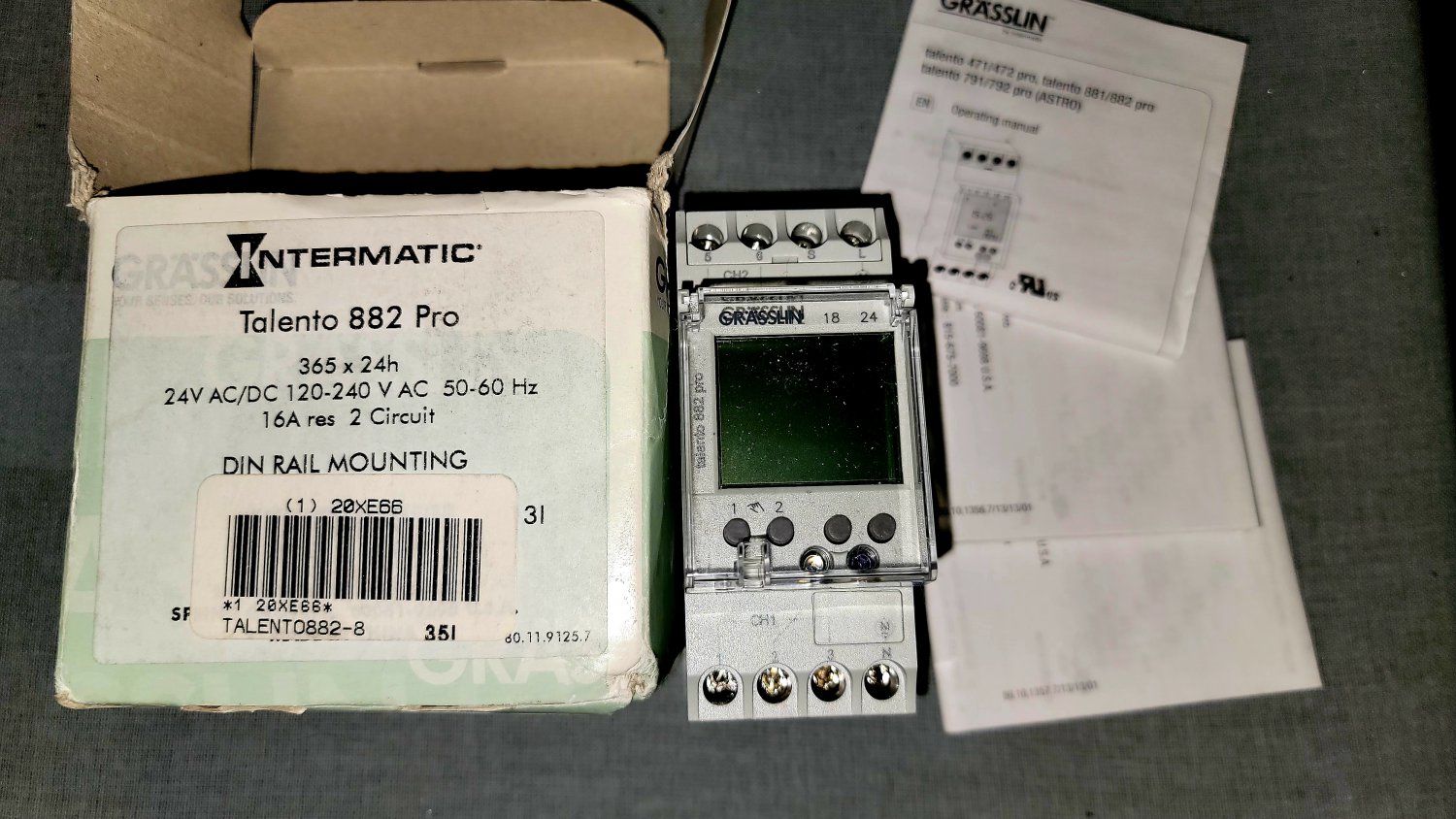 Grasslin Talento 882 Pro Electronic Timer, Astro 365 NEW